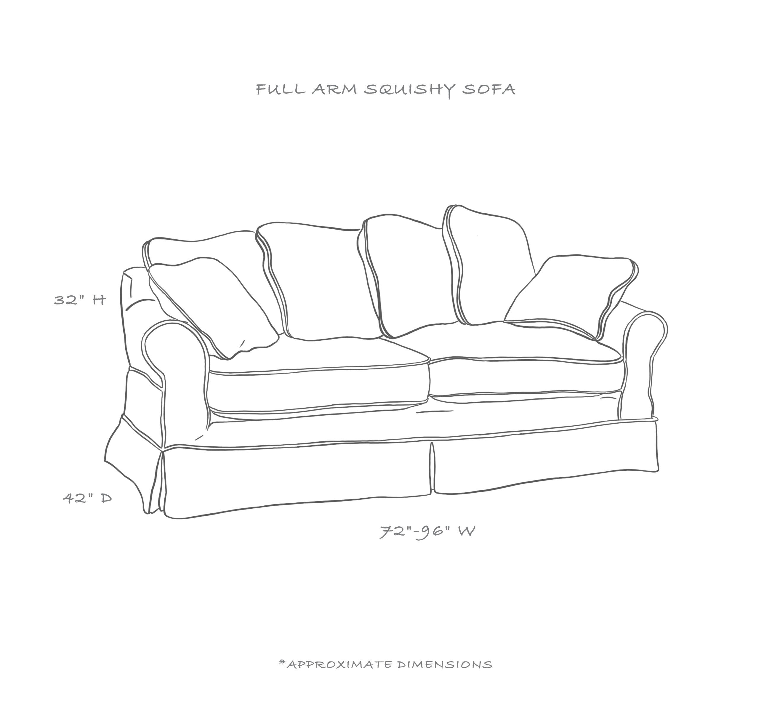 Full Arm Squishy Sofa - Rachel Ashwell® – Rachel Ashwell Shabby Chic